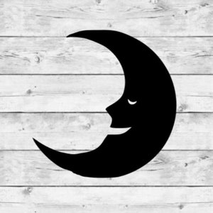 Man in the Moon Decal | Moon Decal | Moon Sticker | Goodnight Moon ...