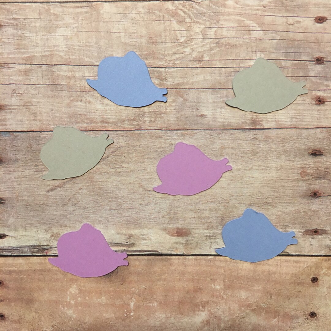 Clam Confetti | Clam Cut Outs | Ocean Confetti | Ocean Decoration ...