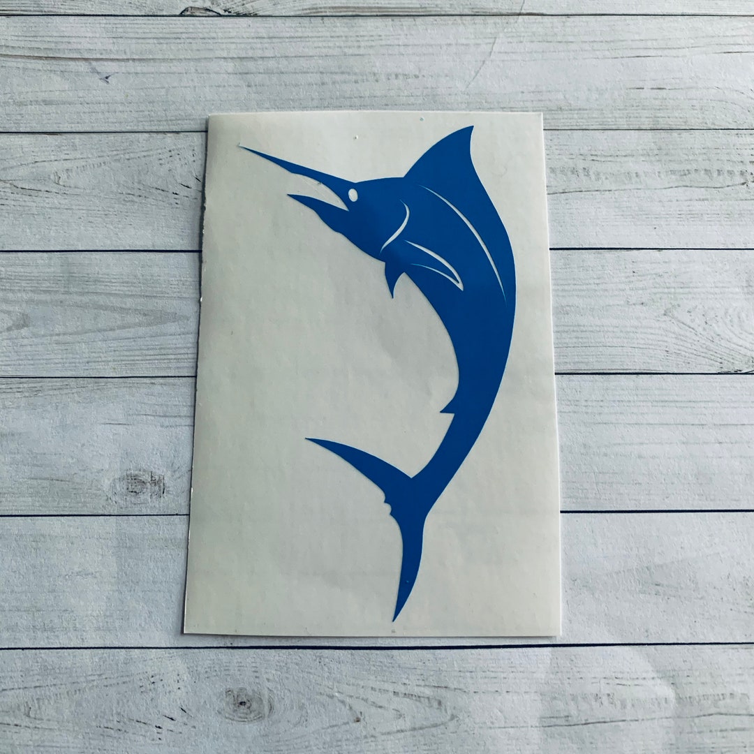 Marlin Decal | Marlin Sticker | Marlin Vinyl Decal | Swordfish Decal ...