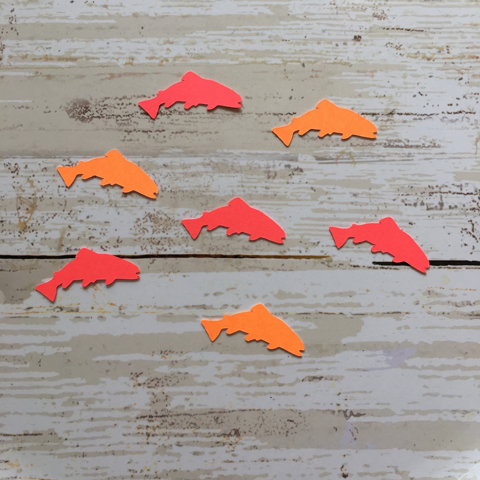 Salmon Confetti | Salmon Cut Out | Salmon Decoration | Fish Confetti ...