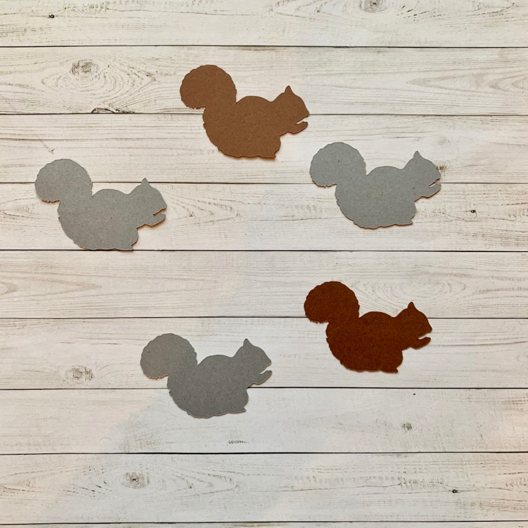 Squirrel Confetti | Squirrel Cut Outs | Squirrel Decorations | Woodland ...
