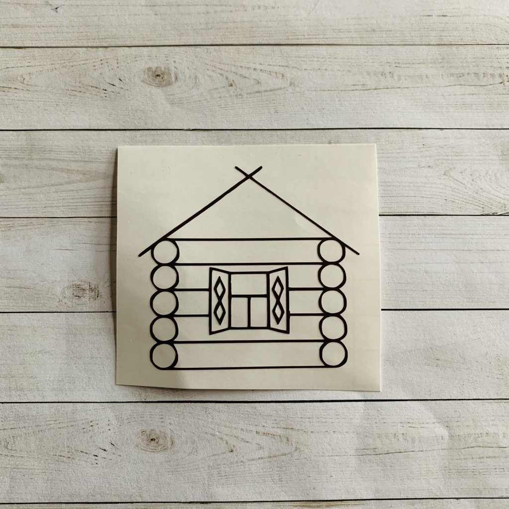 Cabin Decal Cabin Vinyl Decal Cabin Sticker Log Cabin | Etsy