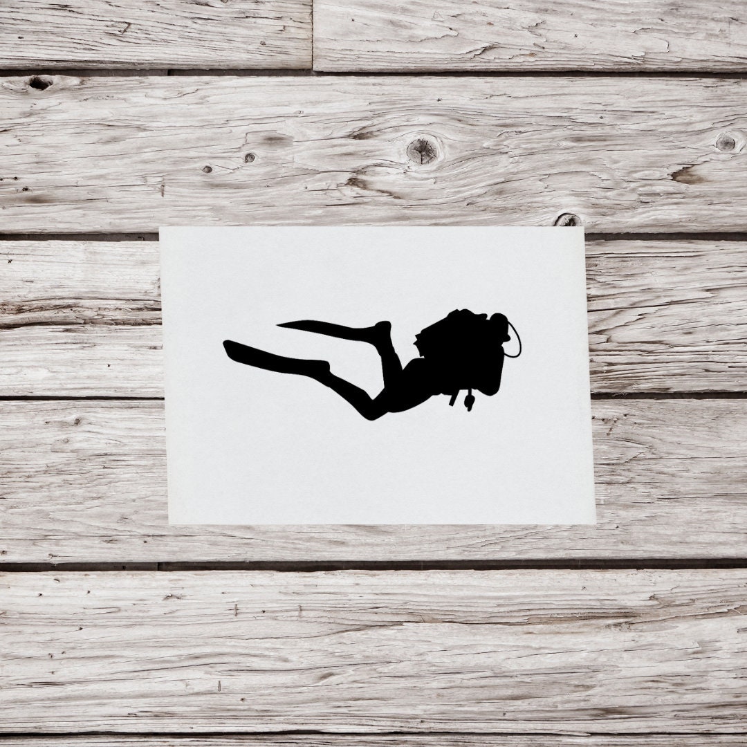 Diver Decal | Diving Decal | Scuba Decal | Scuba Diving Decal | Diving ...