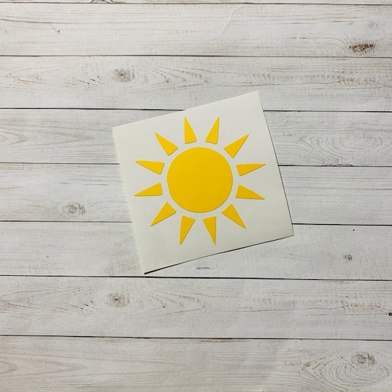 Sun Decal Sun Vinyl Decal Sun Sticker Weather Decal | Etsy