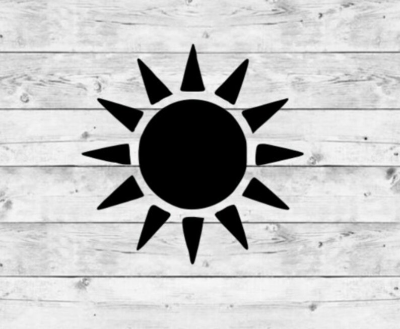 Sun Decal Sun Vinyl Decal Sun Sticker Weather Decal - Etsy