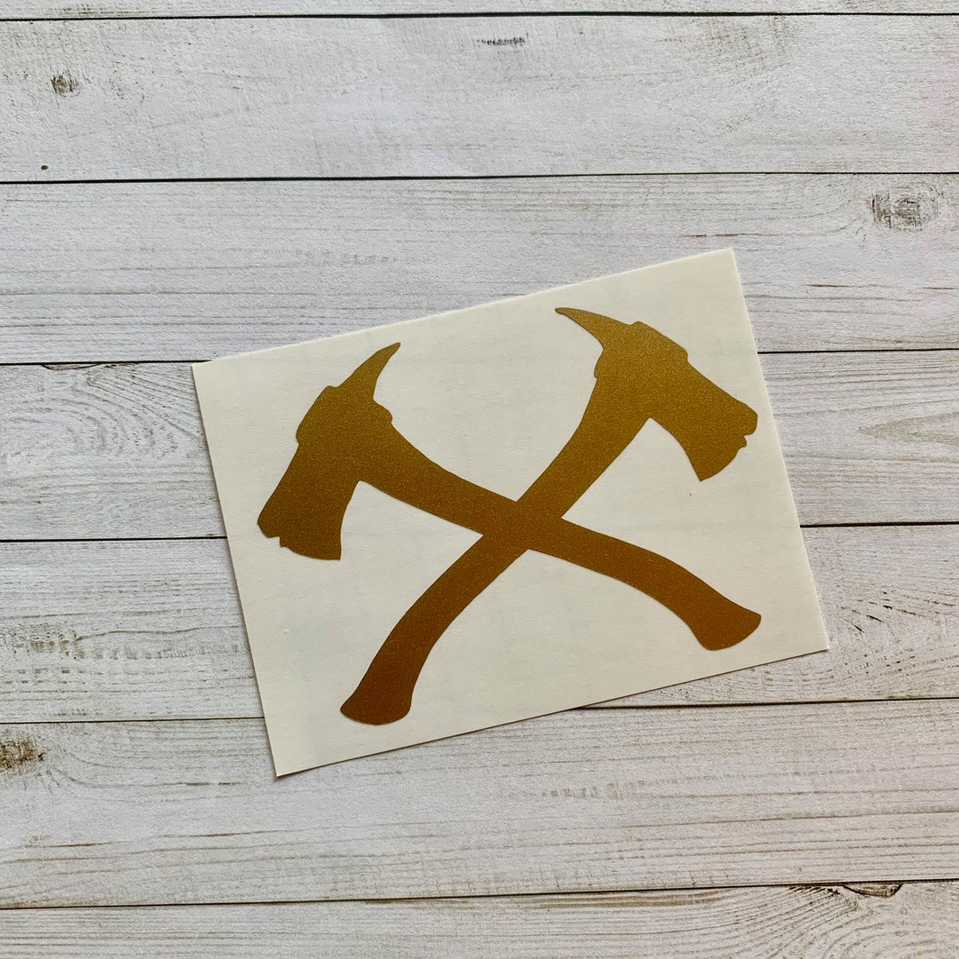 Ax Decal | Ax Vinyl Decal | Ax Sticker | Fireman Ax Decal | Fireman Ax ...