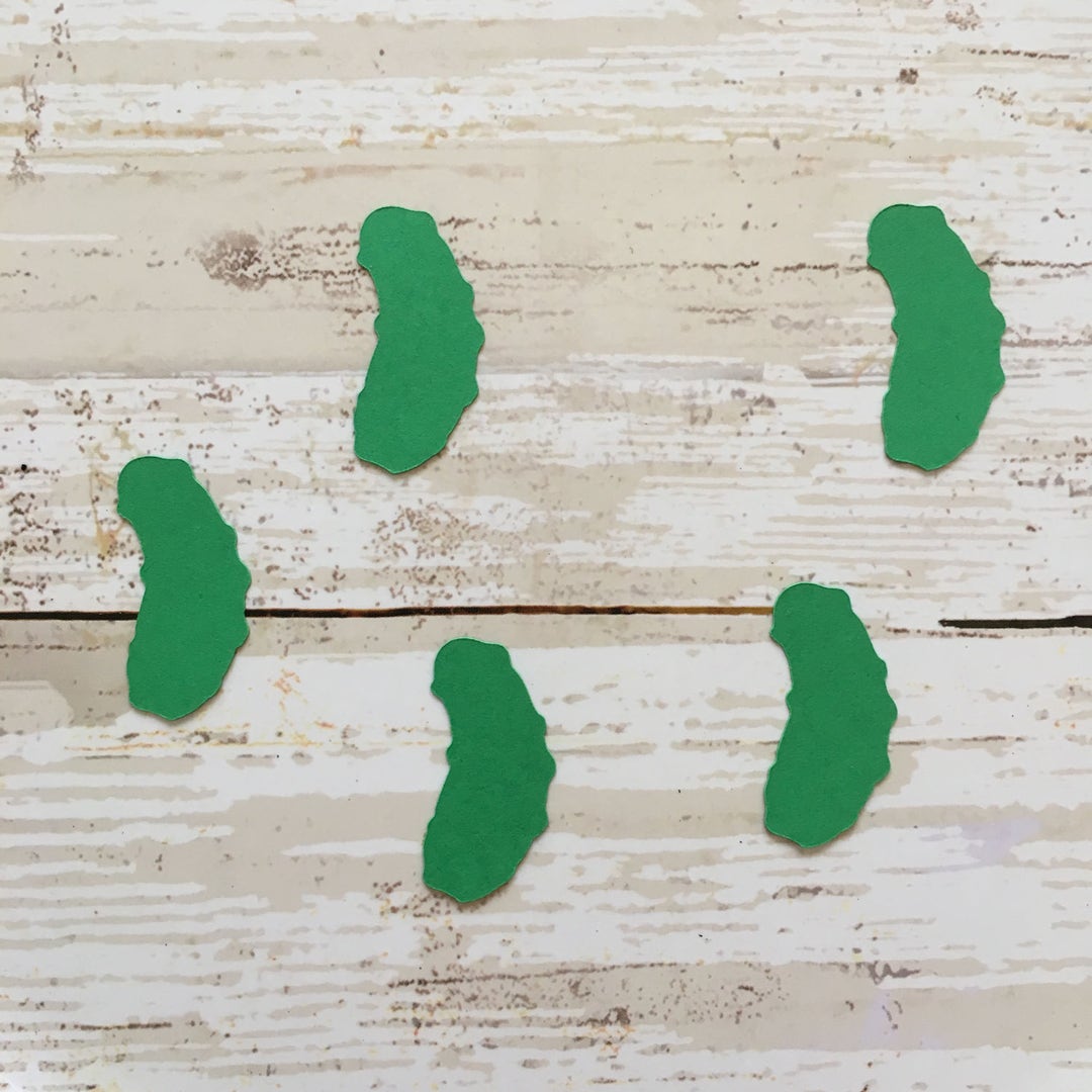 Pickle Confetti | Pickle Cut Outs | Pickle Die Cuts | Vegetable ...