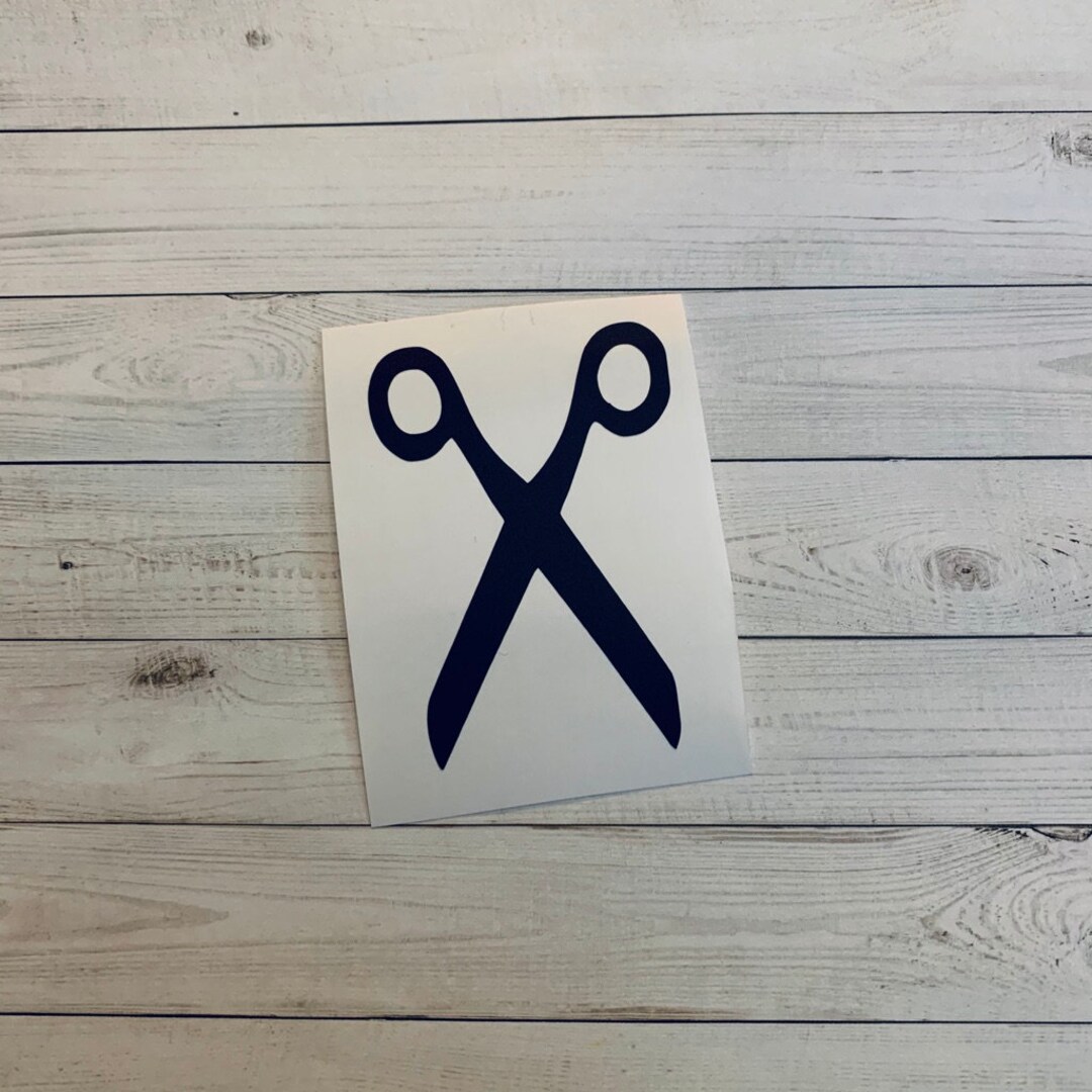 Scissors Decal | Scissors Vinyl Decal | Scissors Sticker | Sewing Decal ...