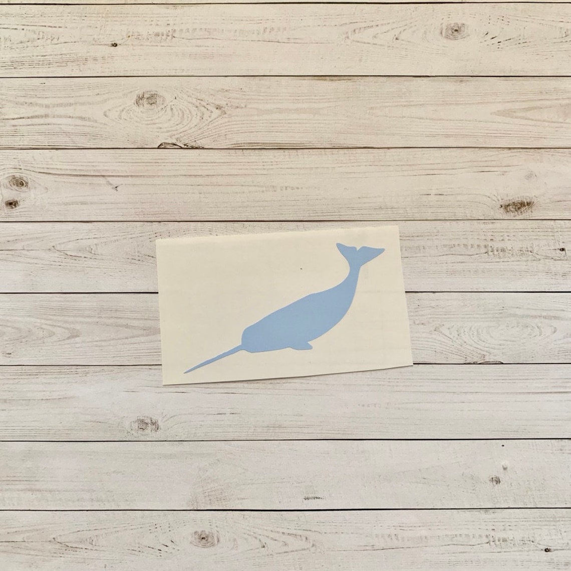 Narwhal Decal Narwhal Vinyl Decal Narwhal Sticker Arctic - Etsy