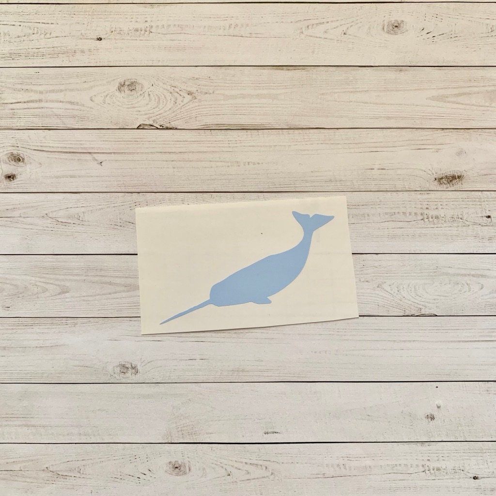 Narwhal Decal | Narwhal Vinyl Decal | Narwhal Sticker | Arctic Sticker ...