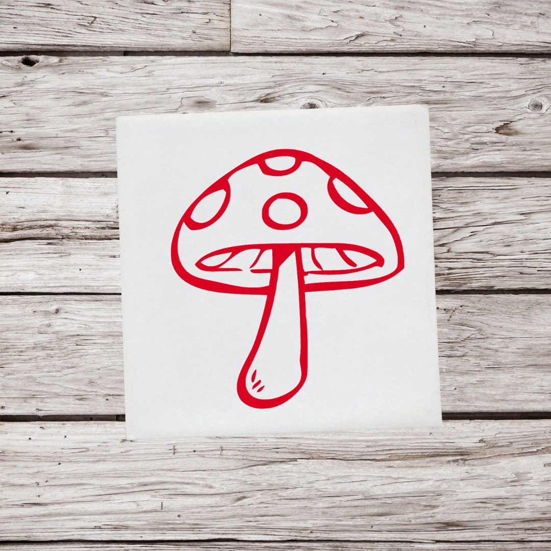 Mushroom Decal, Mushroom Sticker, Mushroom Vinyl Decal, Fungus Decal ...