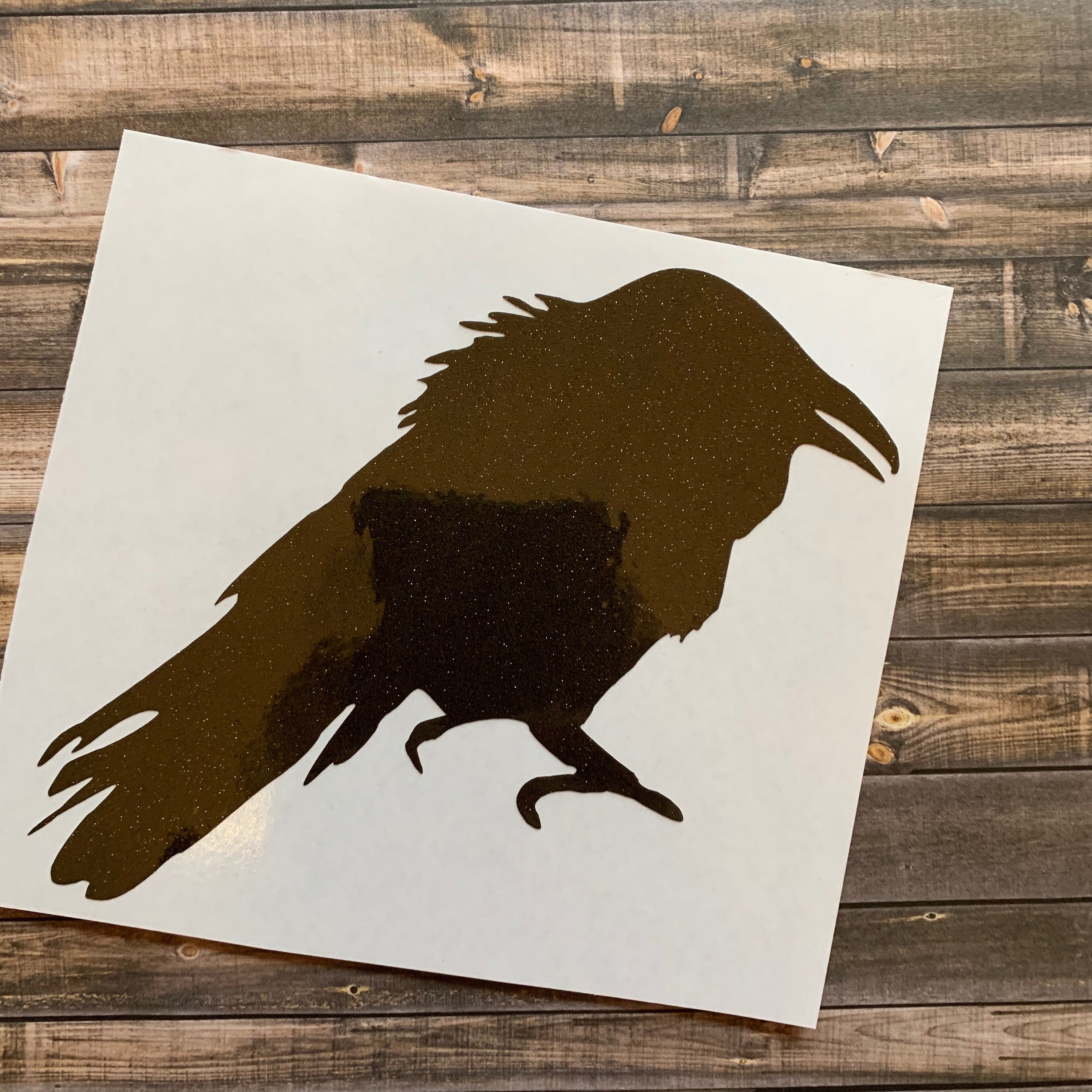 Crow Decal Crow Vinyl Decal Crow Sticker Raven Decal | Etsy