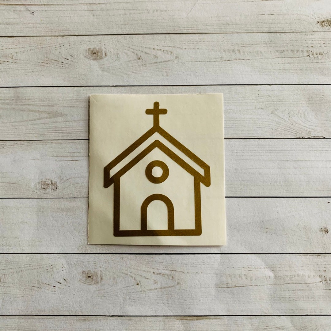 Church Decal | Church Vinyl Decal | Church Sticker | Church Decoration ...