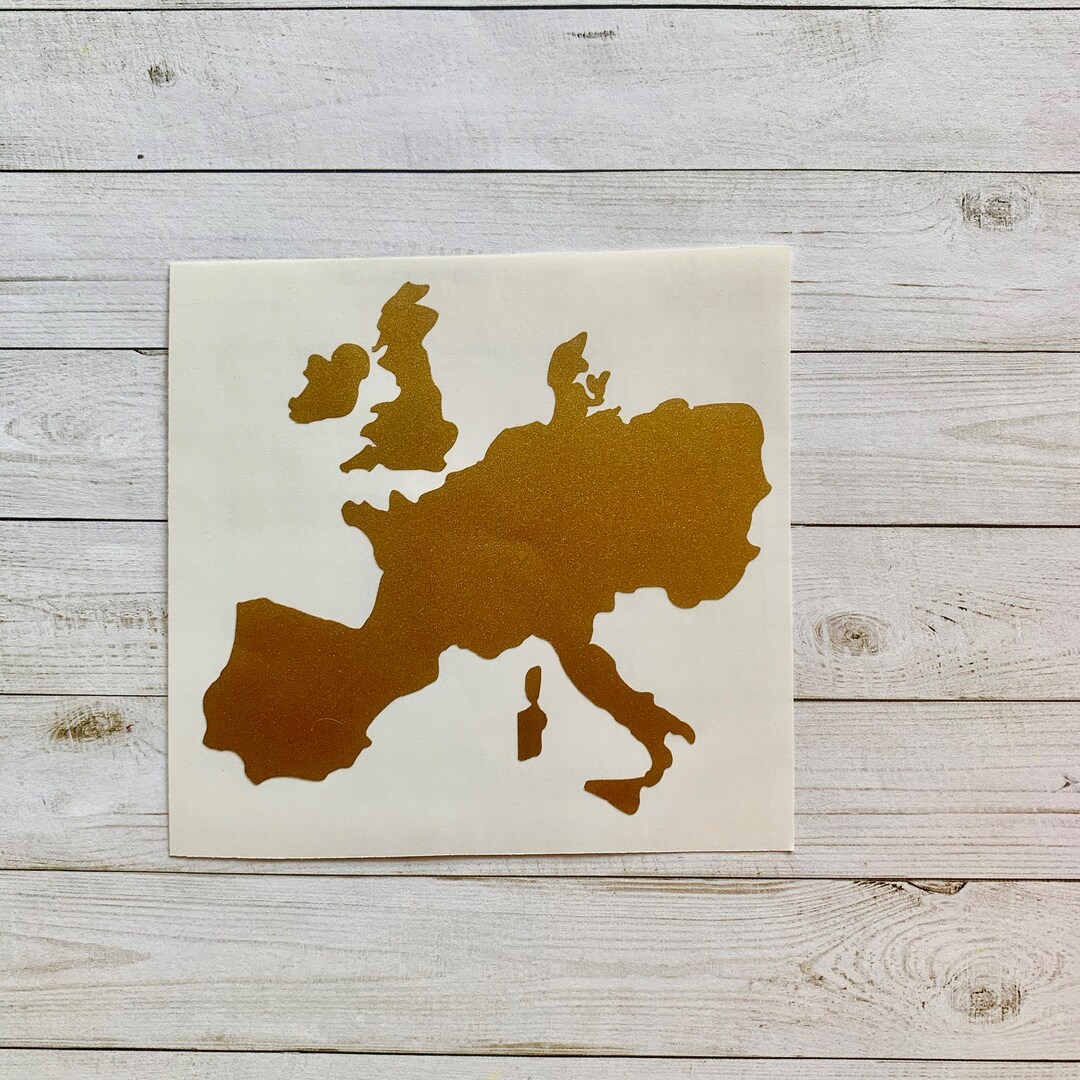 Europe Decal | Europe Vinyl Decal | Europe Sticker | Continent Decal ...