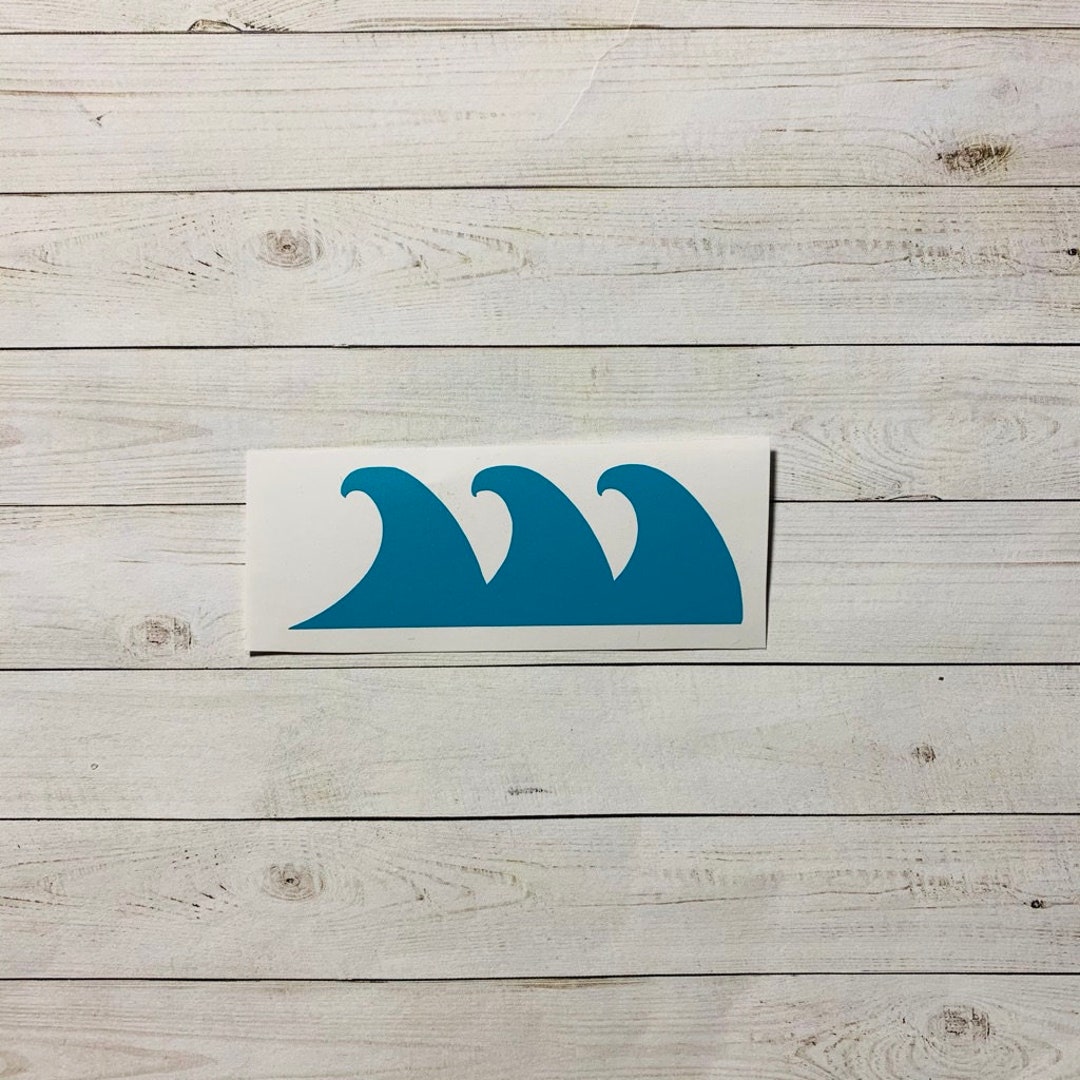 Wave Decal | Wave Vinyl Decal | Wave Sticker | Water Decal | Water ...