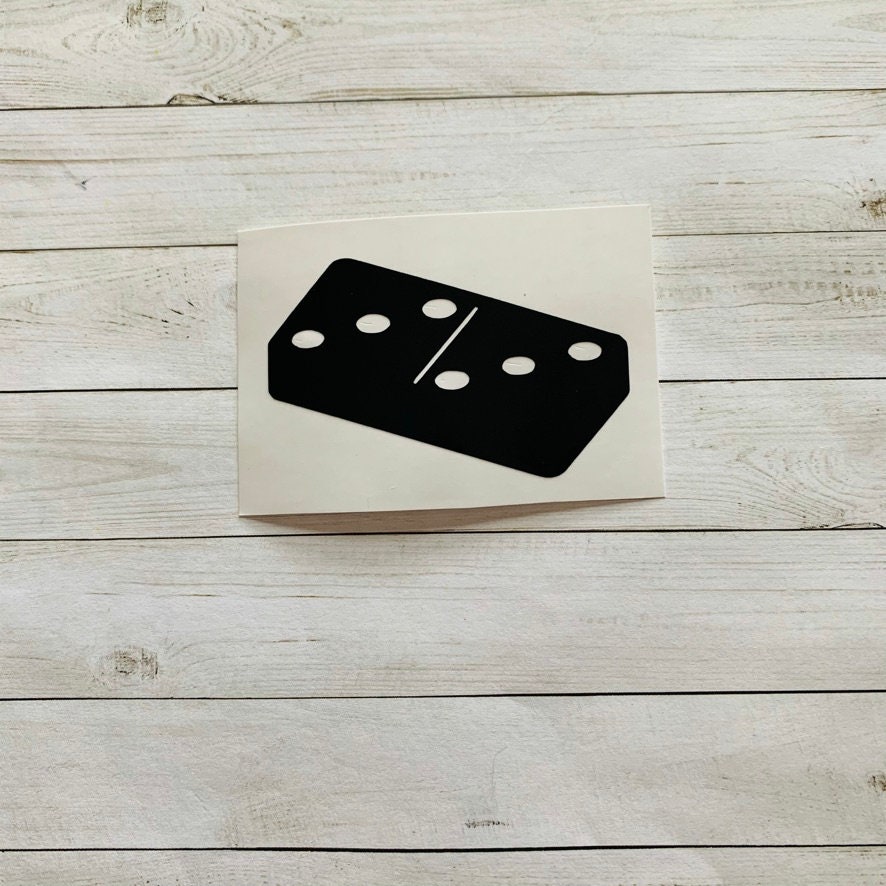 Dominoes Decal Dominoes Sticker Dominoes Vinyl Decal - Etsy UK