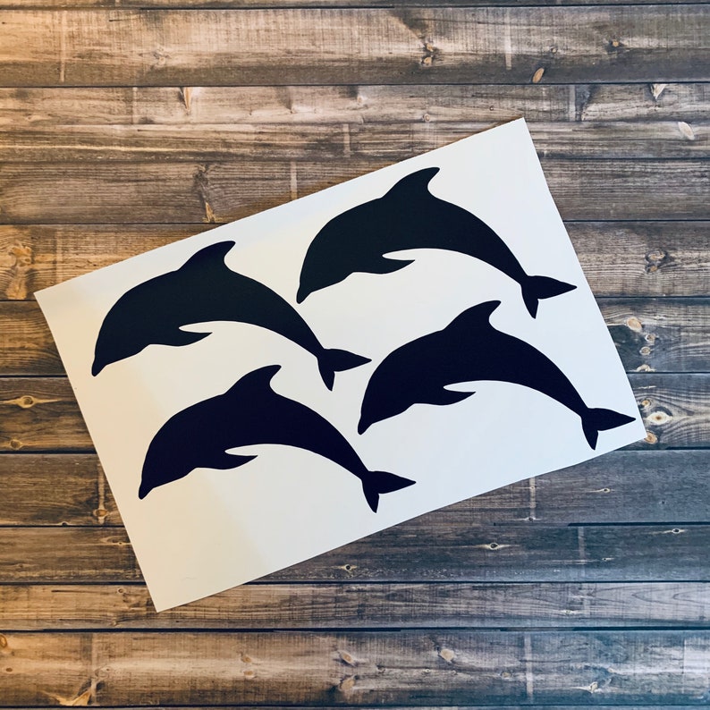 Dolphin Decal Dolphin Vinyl Decal Dolphin Sticker Animal - Etsy