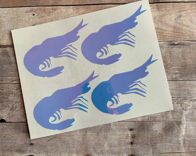 Shrimp Decal Shrimp Vinyl Decal Shrimp Sticker Ocean Sticker Ocean ...