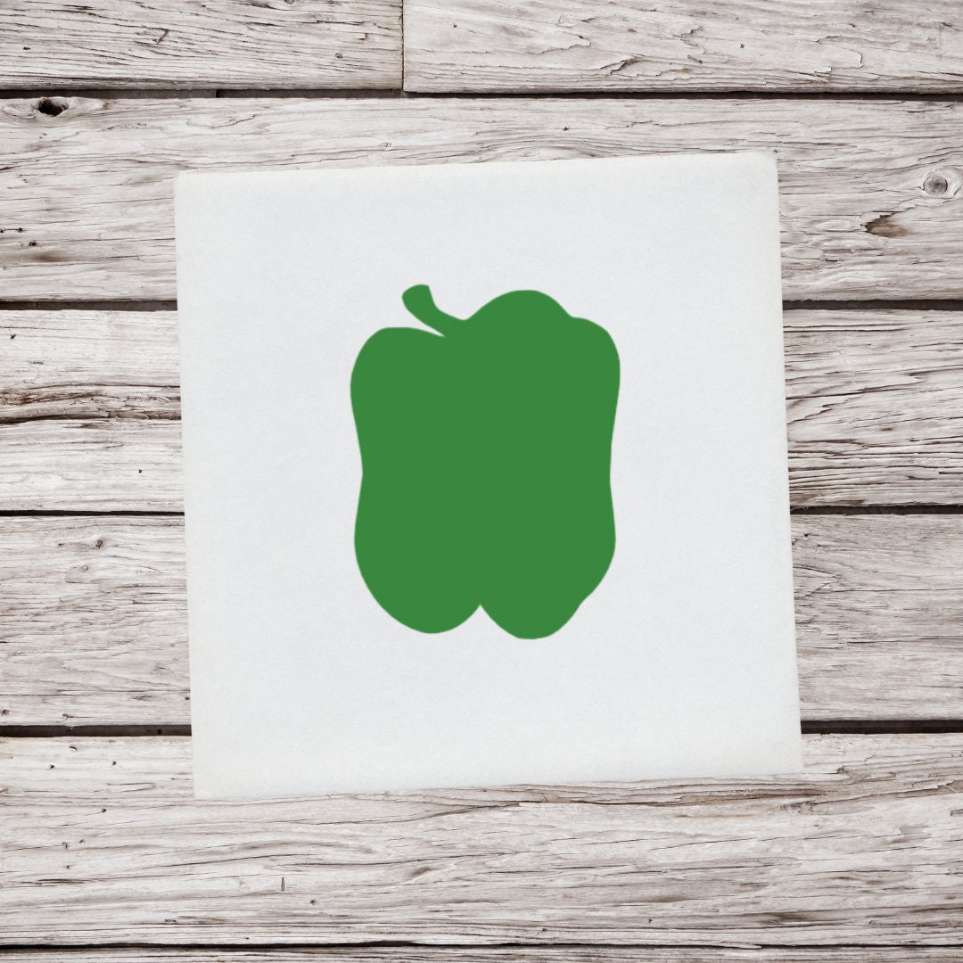 Bell Pepper Decal, Bell Pepper Sticker, Pepper Decal, Pepper Sticker ...