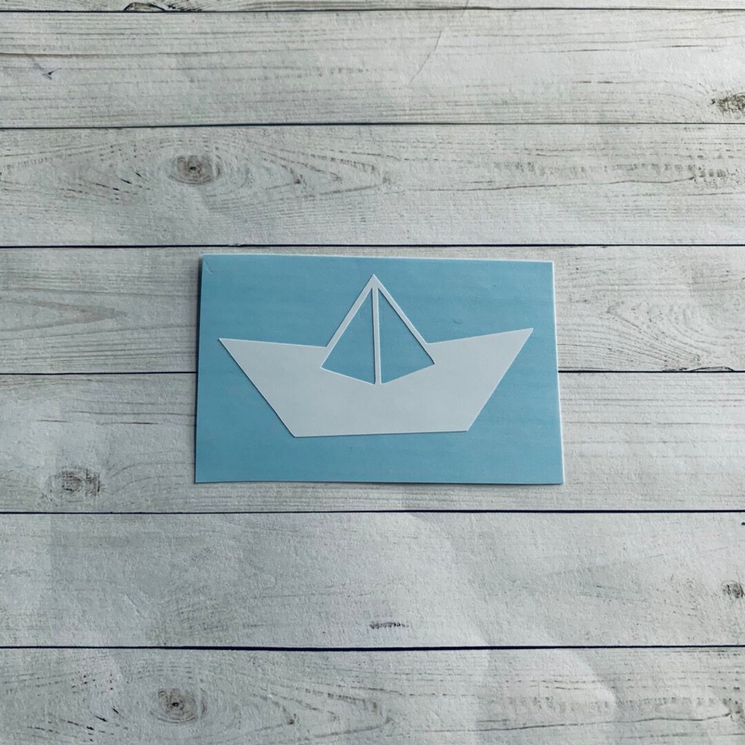 Paper Boat Decal | Paper Boat Sticker | Boat Decal | Boat Sticker ...