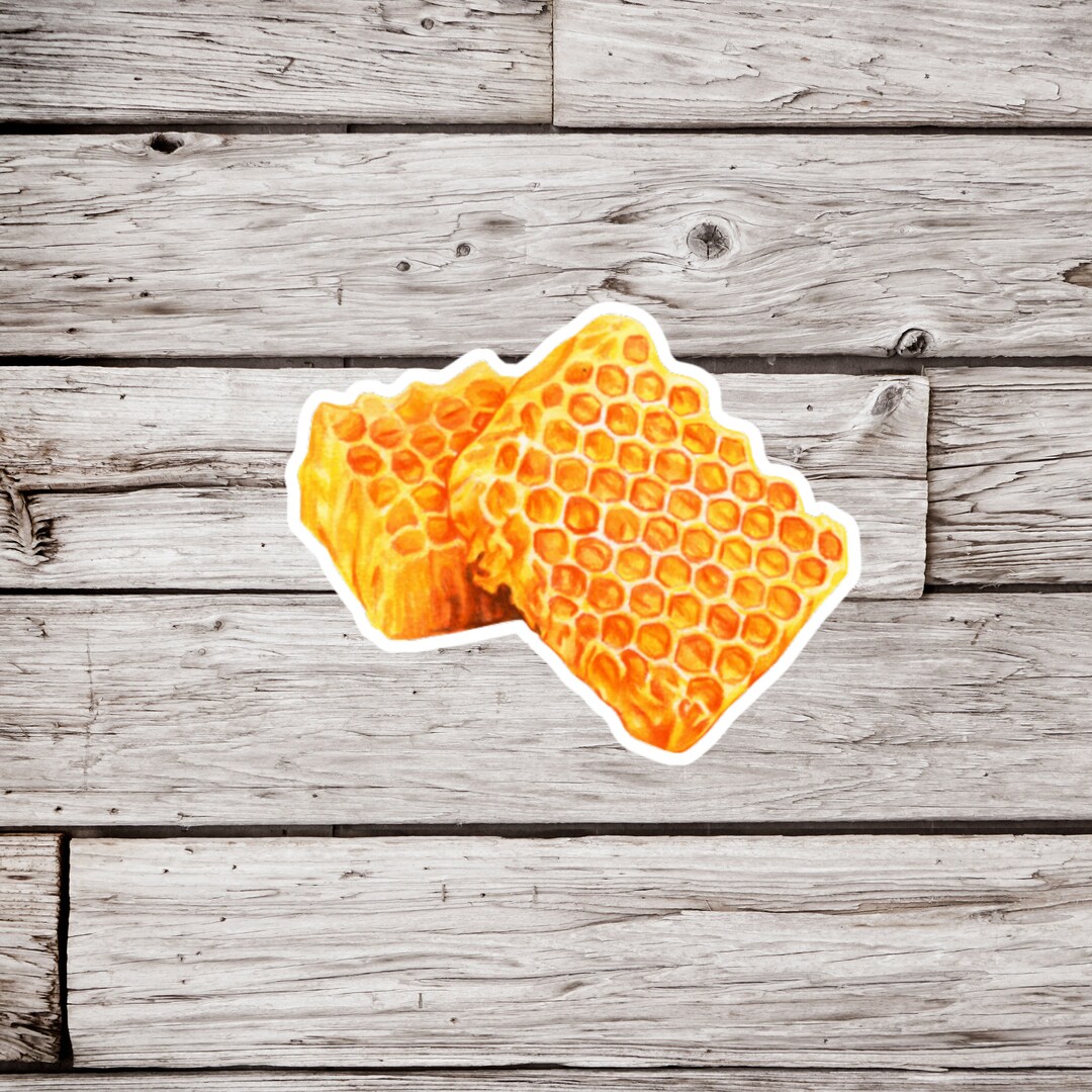 Honey Comb Sticker, Honey Sticker, Honey Bee Sticker, Beekeeping ...