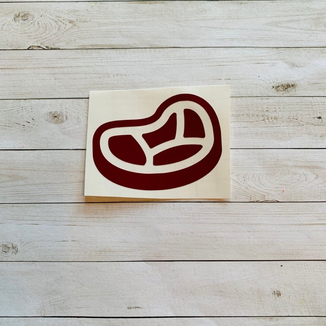 Steak Decal | Steak Sticker | Meat Decal | Meat Sticker | Meat ...