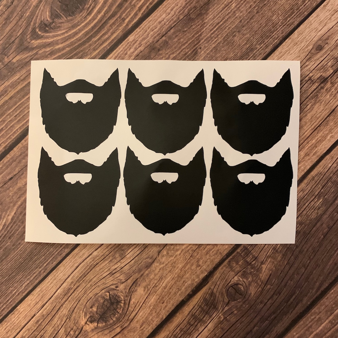 Beard Decal | Beard Vinyl Decal | Beard Sticker | Beard Decoration ...