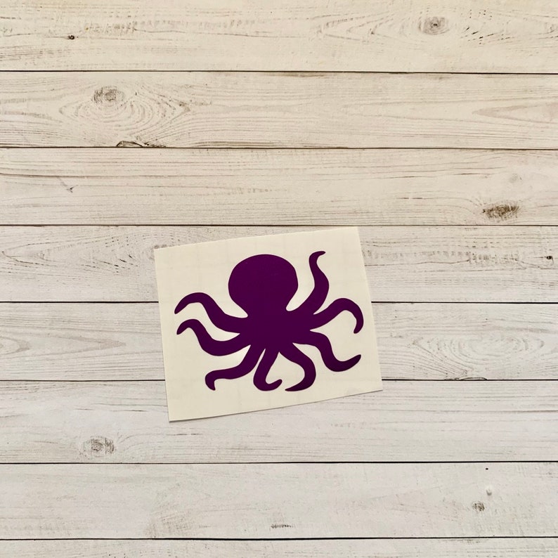 Octopus Decal Octopus Vinyl Decal Octopus Sticker Animal | Etsy