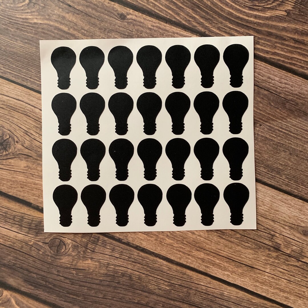 Light Bulb Decal | Light Bulb Sticker | Light Bulb Vinyl Decal | Light ...