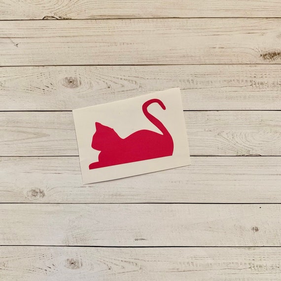 Cat Decal Cat Vinyl Decal Cat Sticker Cat Party Decor - Etsy
