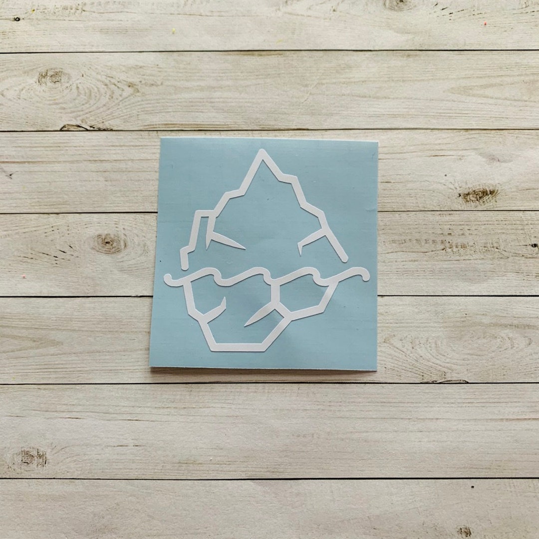 Iceberg Decal | Iceberg Sticker | Iceberg Decoration | Ice Decal ...
