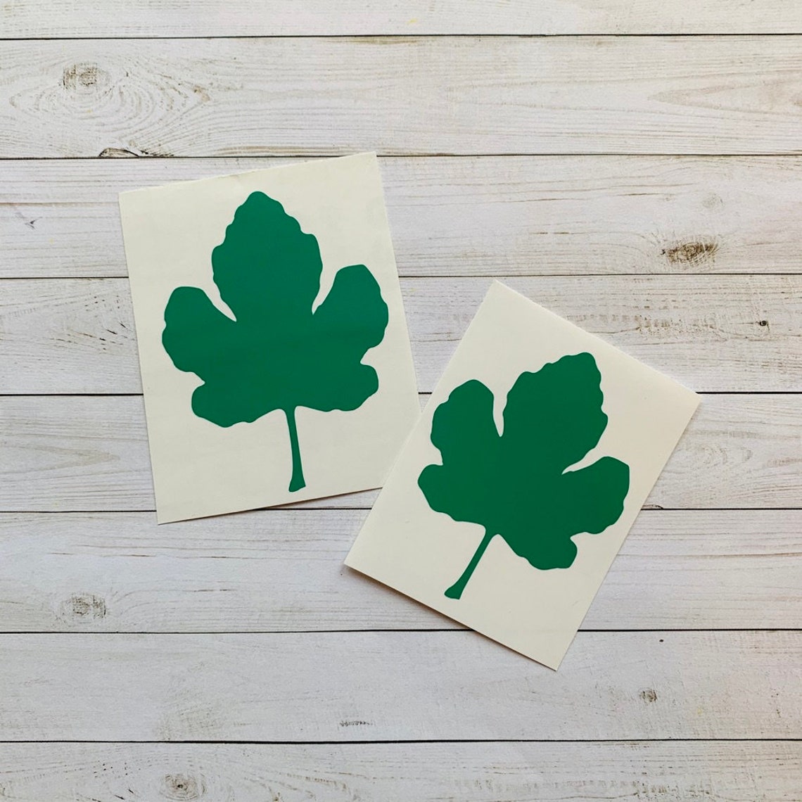 Fig Leaf Sticker Fig Leaf Sticker Fig Leaf Decal Fig - Etsy