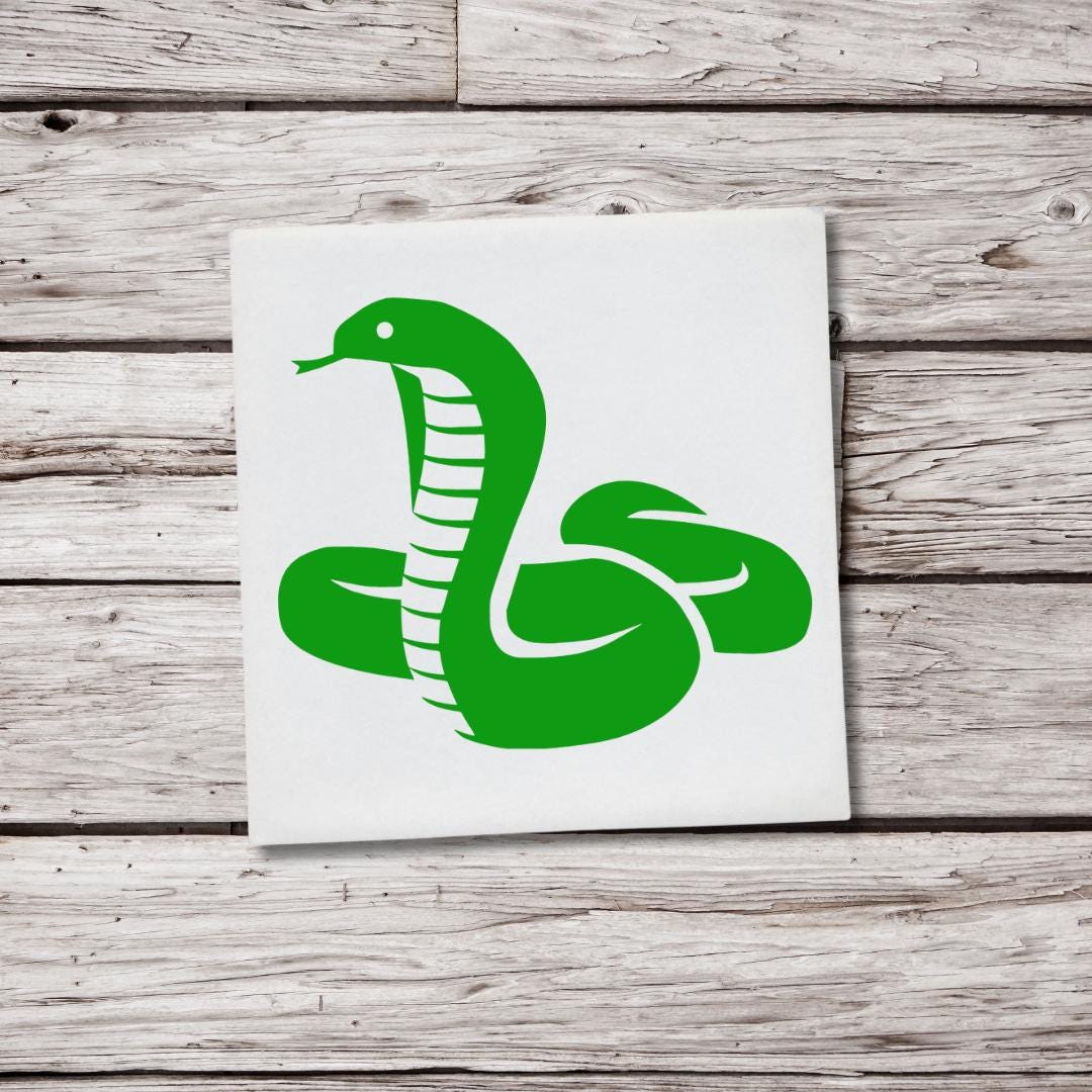 Cobra Decal, Snake Sticker, Cobra Vinyl Decal, Reptile Sticker, Animal ...