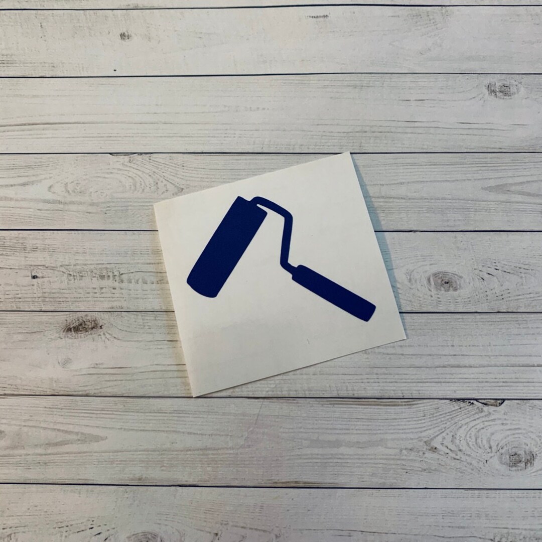 Paint Roller Decal | Paint Roller Sticker | Paint Roller Vinyl Decal ...