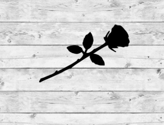 Rose Decal Rose Sticker Rose Vinyl Decal Flower Decal | Etsy