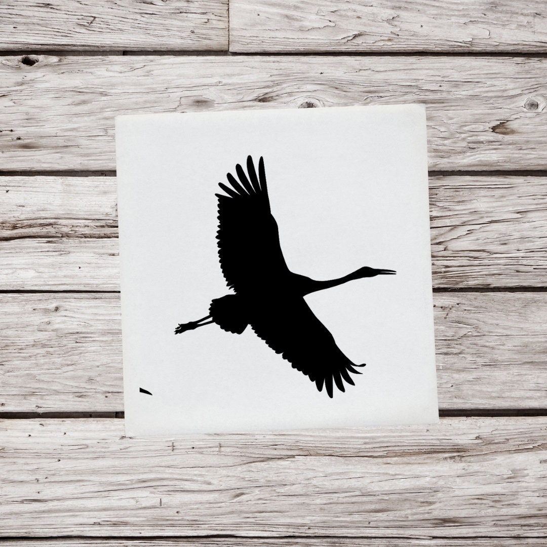 Crane Decal | Crane Sticker | Heron Decal | Crane Vinyl Decal | Bird ...