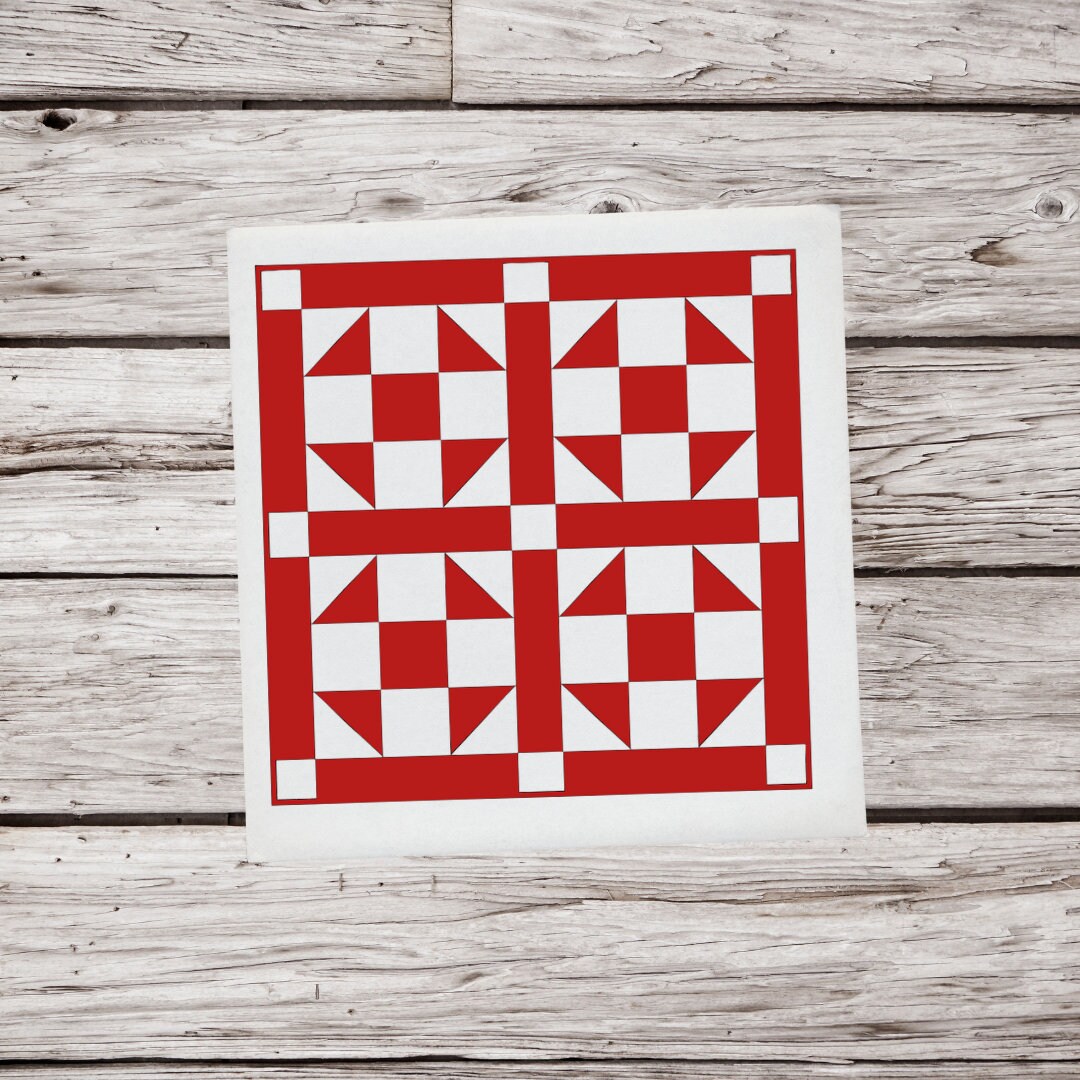 Quilt Square Decal | Quilt Decal | Quilting Decal | Quilt Block Decal ...