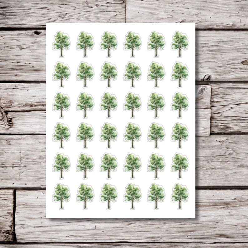 Ash Tree Sheet, Ash Leaf Sticker Sheet, 8.5x11" Sticker Sheet, Plant ...