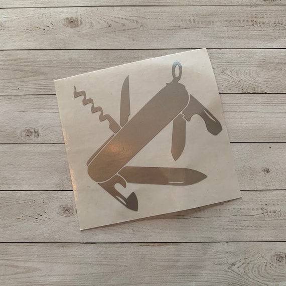 Pocket Knife Decal Pocket Knife Sticker Knife Decal - Etsy