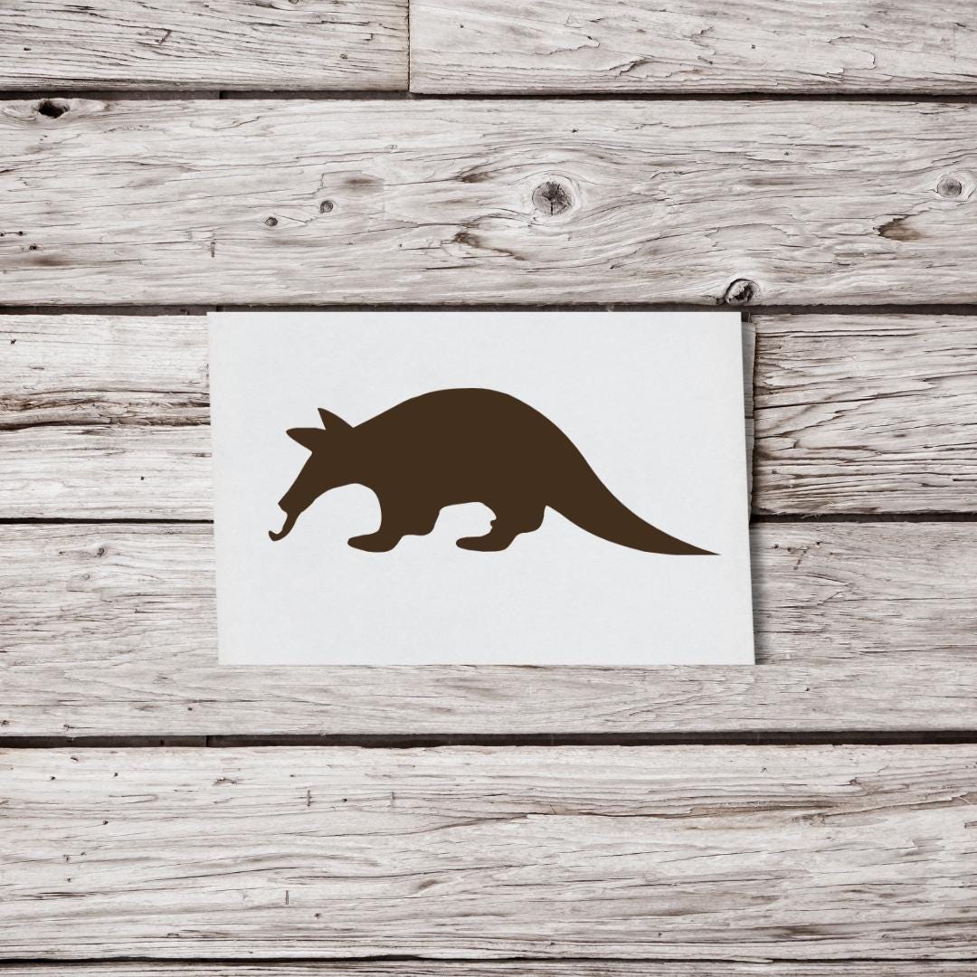 Anteater Decal, Anteater Sticker, Animal Vinyl Decal, Wildlife Sticker ...