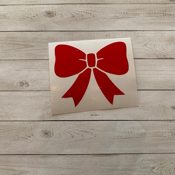 Bow Vinyl Decal - Etsy