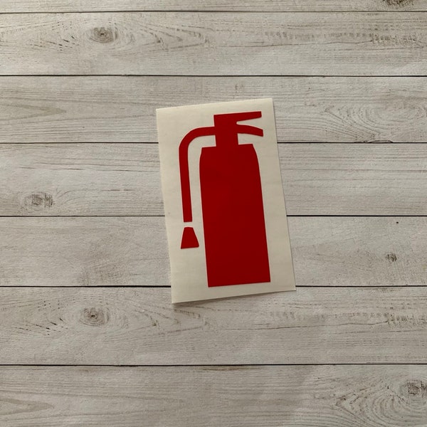 Fire Extinguisher Sticker - Etsy