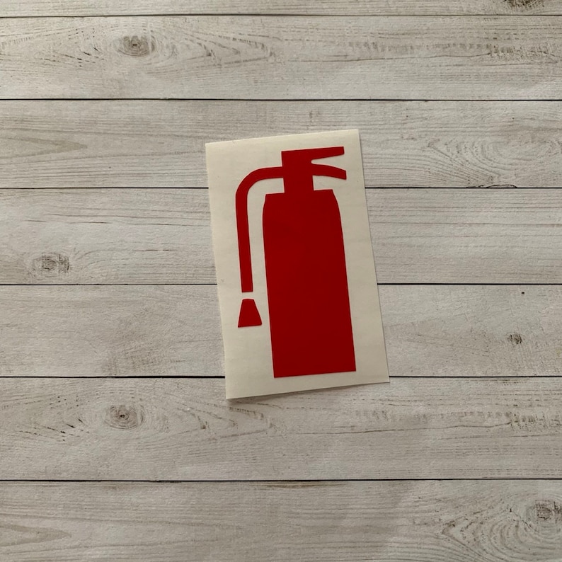 Fire Extinguisher Decal Fire Extinguisher Vinyl Decal Fire - Etsy