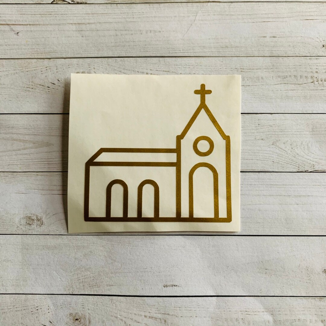 Church Decal | Church Vinyl Decal | Church Sticker | Church Decoration ...