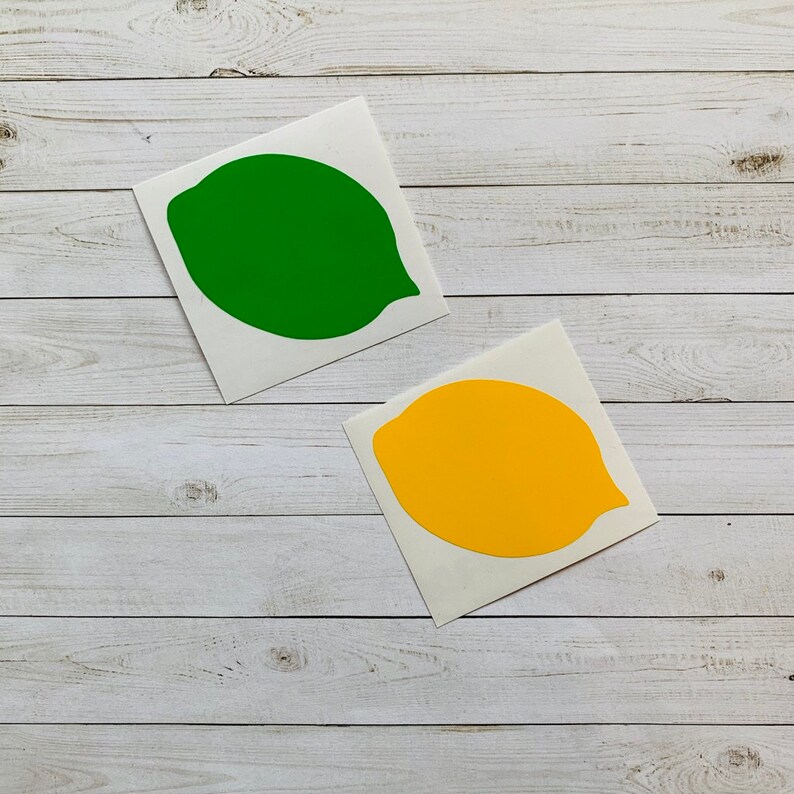 Lemon Decal Lemon Sticker Lemonade Decal Lime Sticker - Etsy