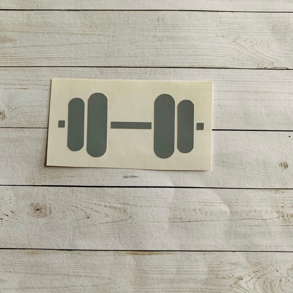 Barbell Decal - Etsy
