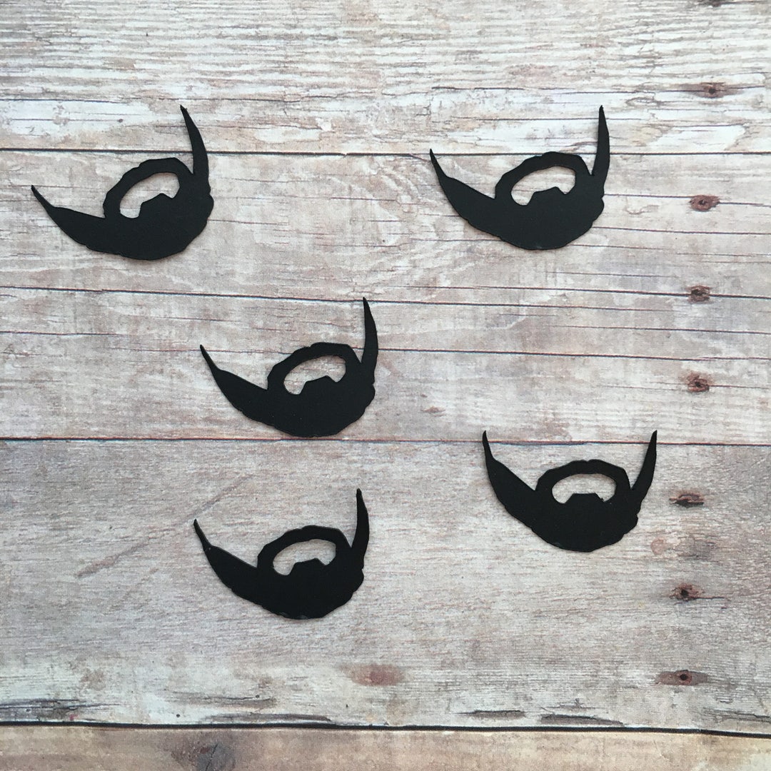 Beard Confetti | Beard Cut Out | Beard Decoration | Hair Confetti | Man ...