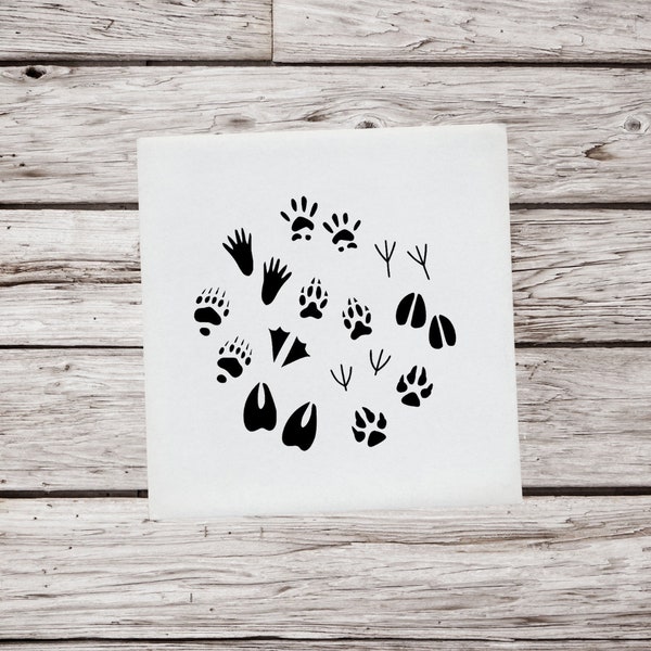 Deer Tracks Decal - Etsy