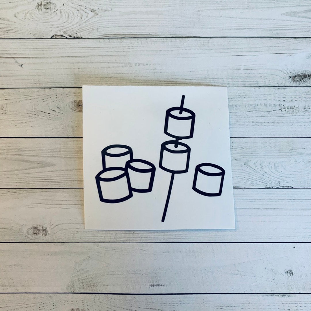 Smores Decal | Smores Sticker | Smore Decoration | Campfire Decal ...