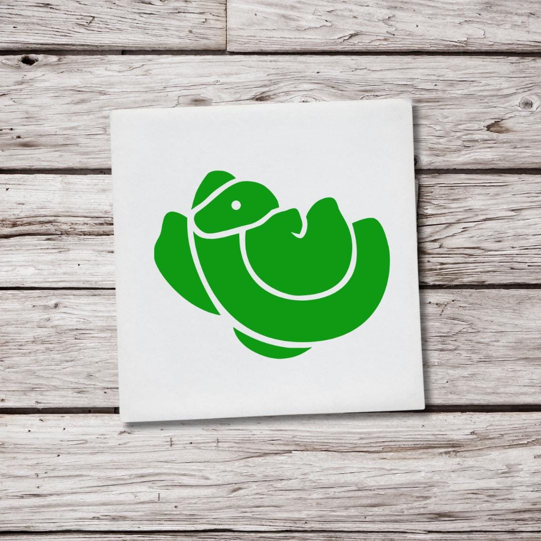 Green Snake Decal, Snake Sticker, Reptile Vinyl Decal, Serpent Sticker ...